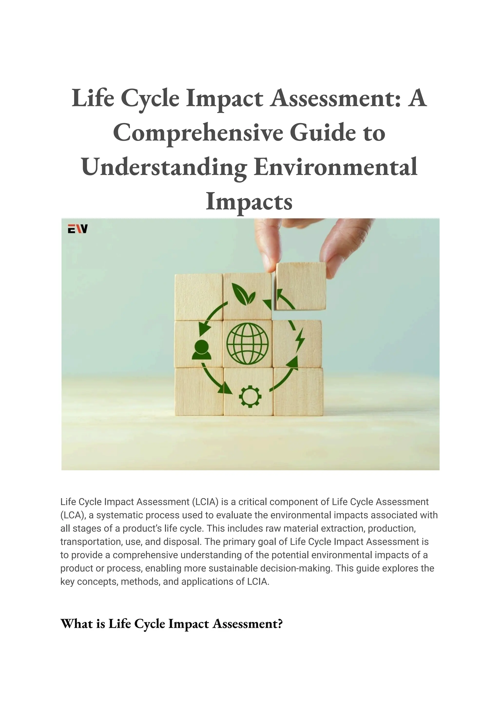 Life Cycle Impact Assessment_ A Comprehensive Guide to Understanding ...