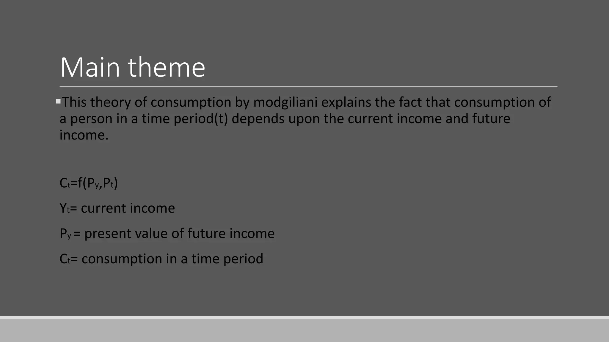 Life cycle income hypothesis | PPTX