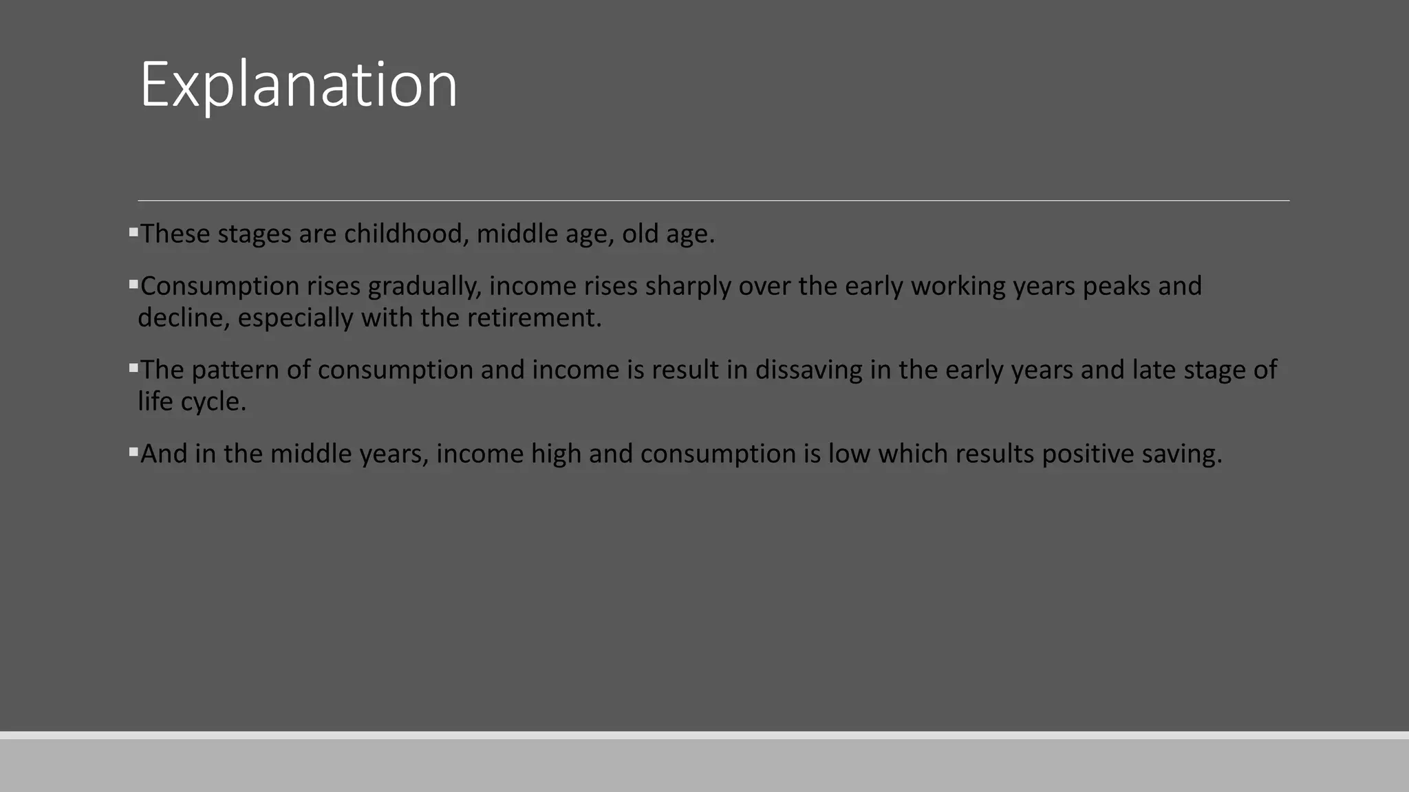 Life cycle income hypothesis | PPTX
