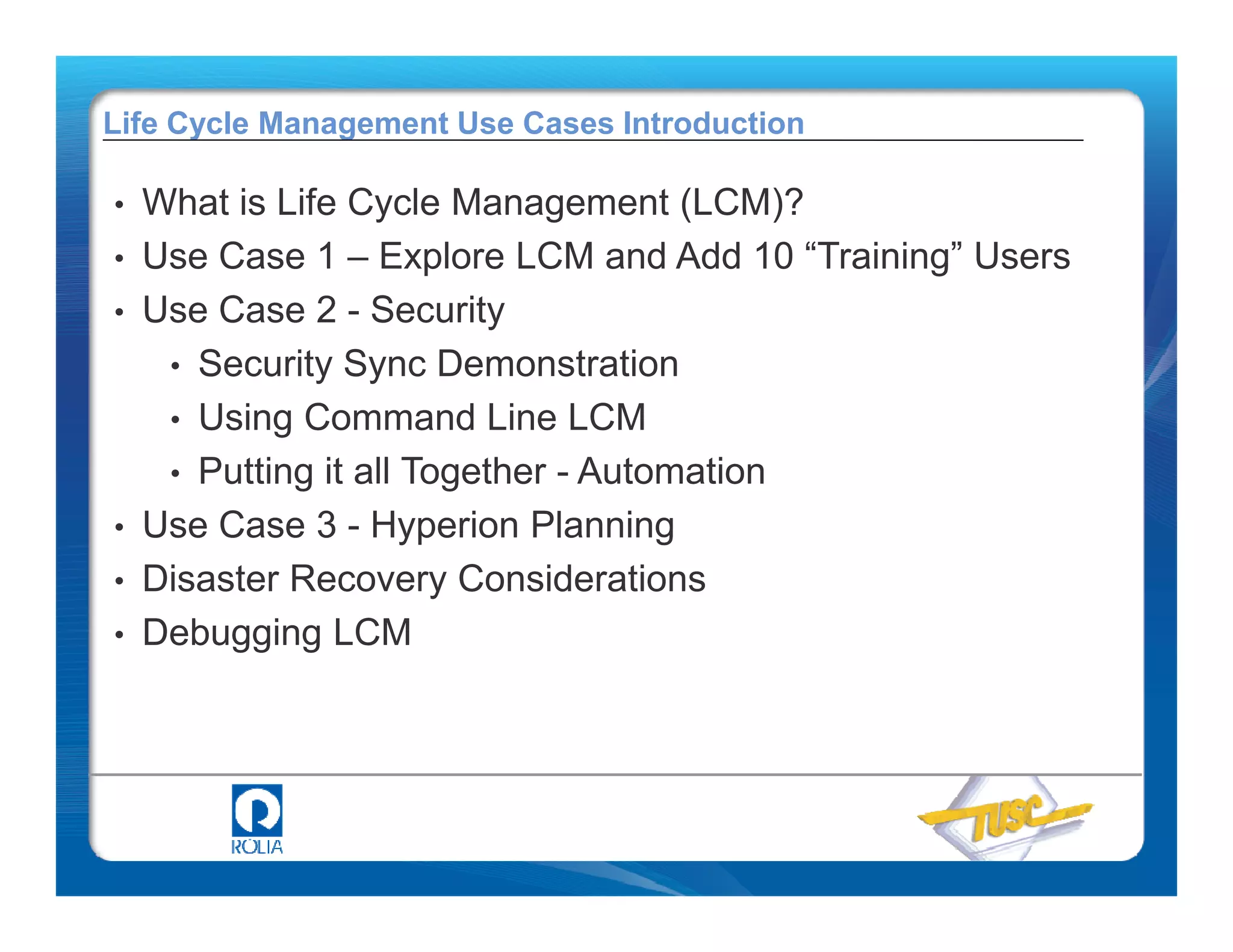 Oracle EPM - Life cycle management | PPT