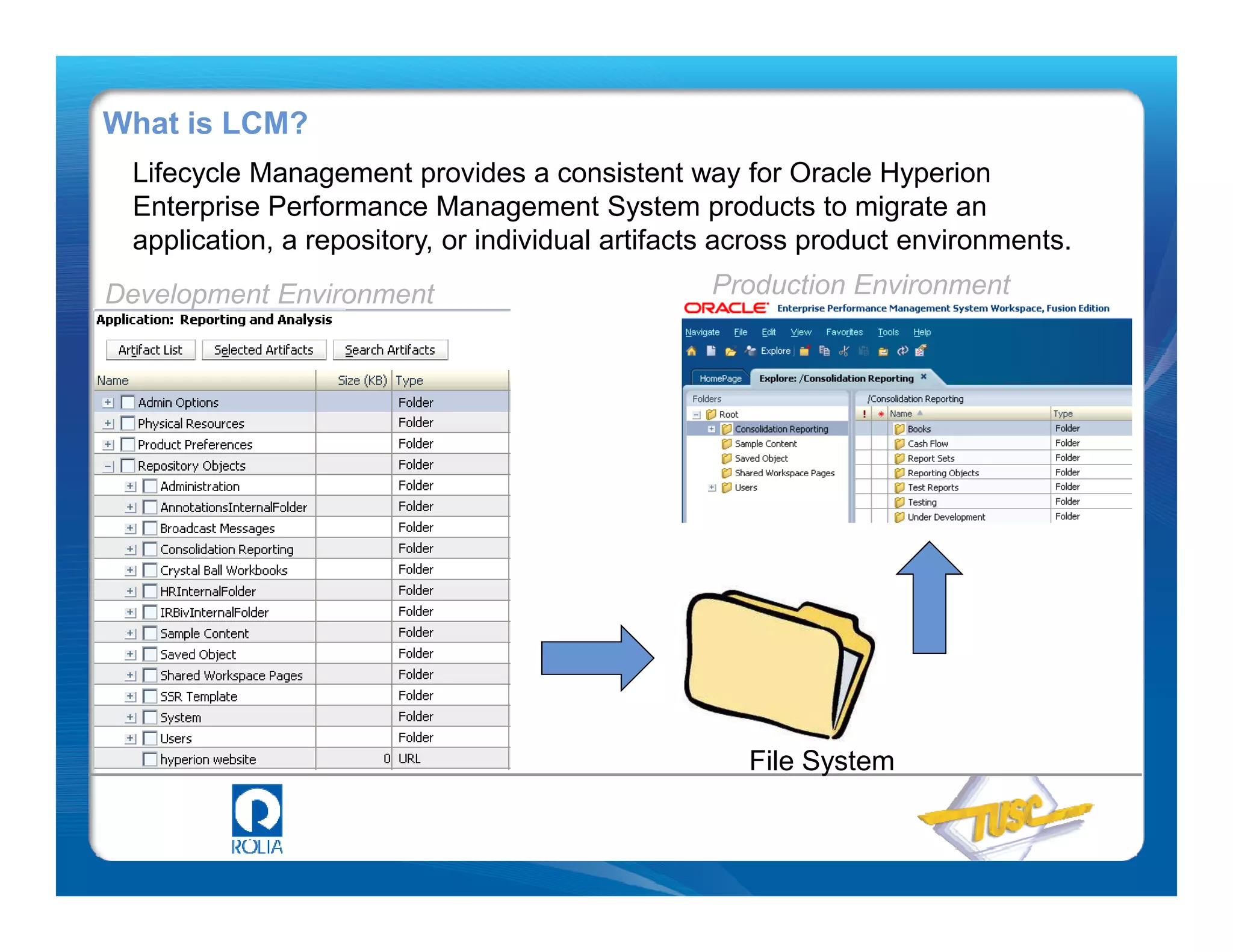 Oracle EPM - Life cycle management | PPT