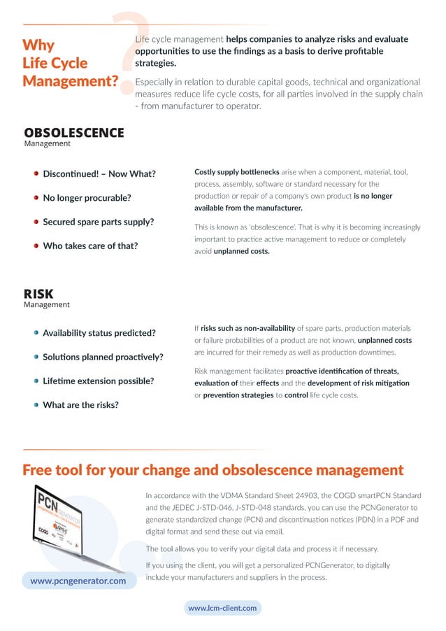 AMSYS Life Cycle Management (LCM) Client - Obsolescence Management ...