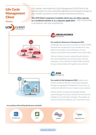 AMSYS Life Cycle Management (LCM) Client - Obsolescence Management Software | PDF