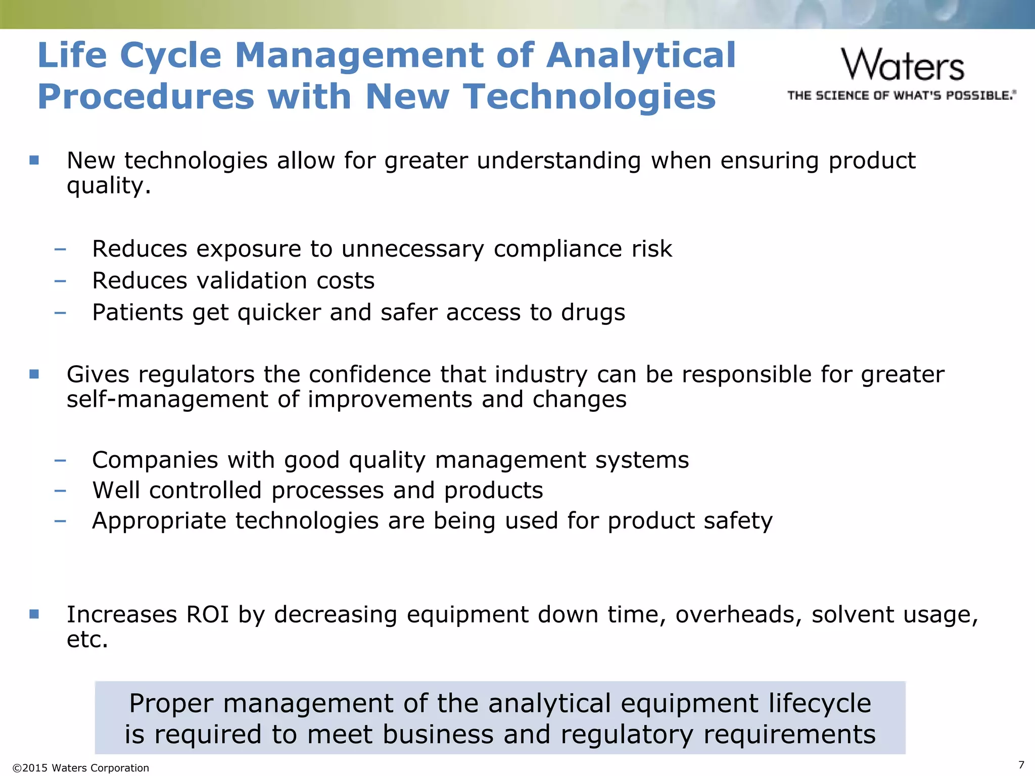 Life Cycle Management of Chromatographic Methods for Biopharmaceuticals ...