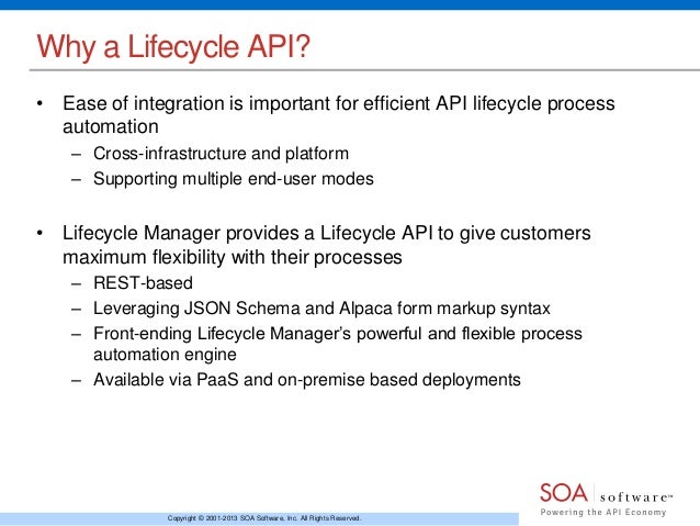 Lifecycle Manager and the Lifecycle API