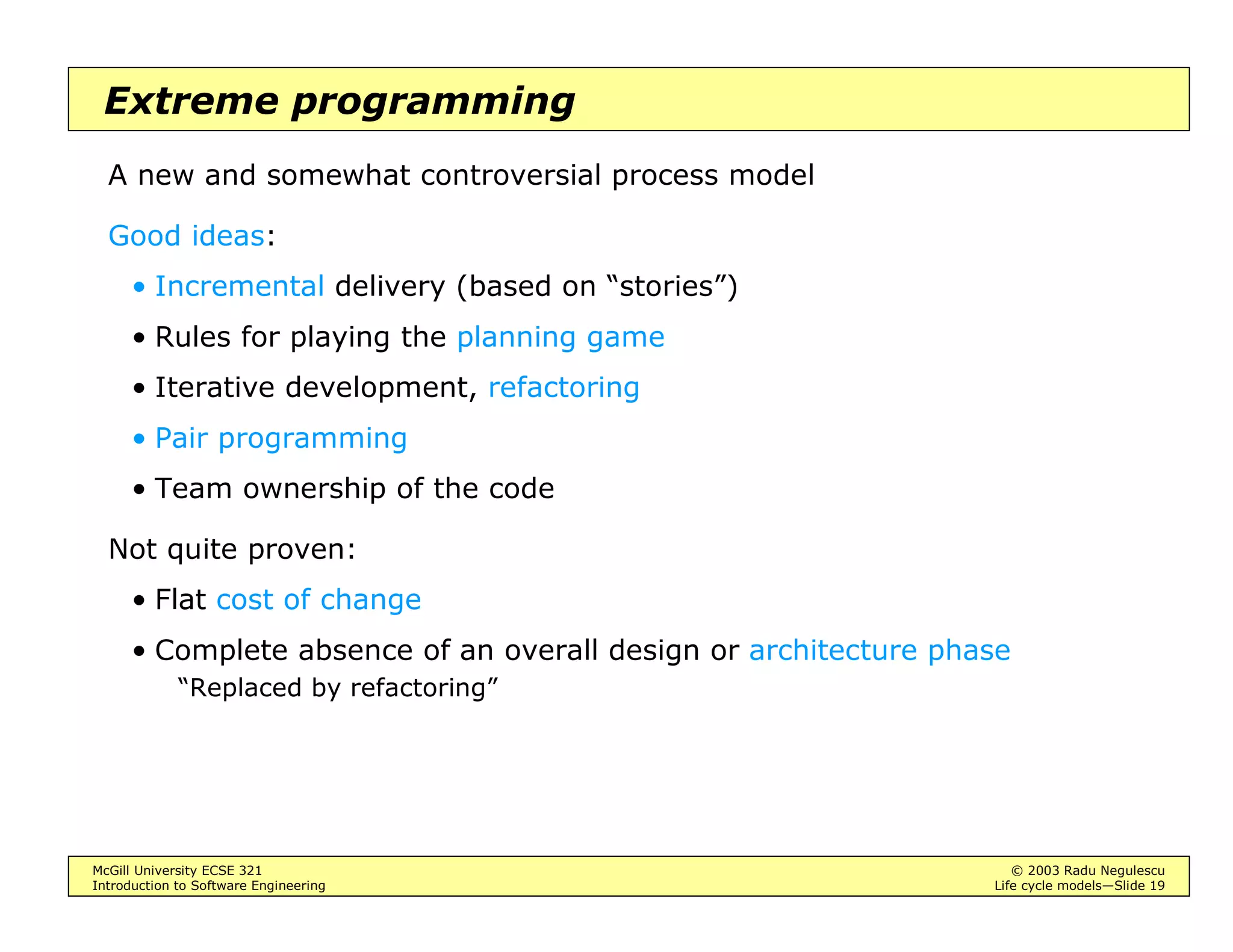 Intro to Software Engineering - Life Cycle Models | PDF | Computer ...