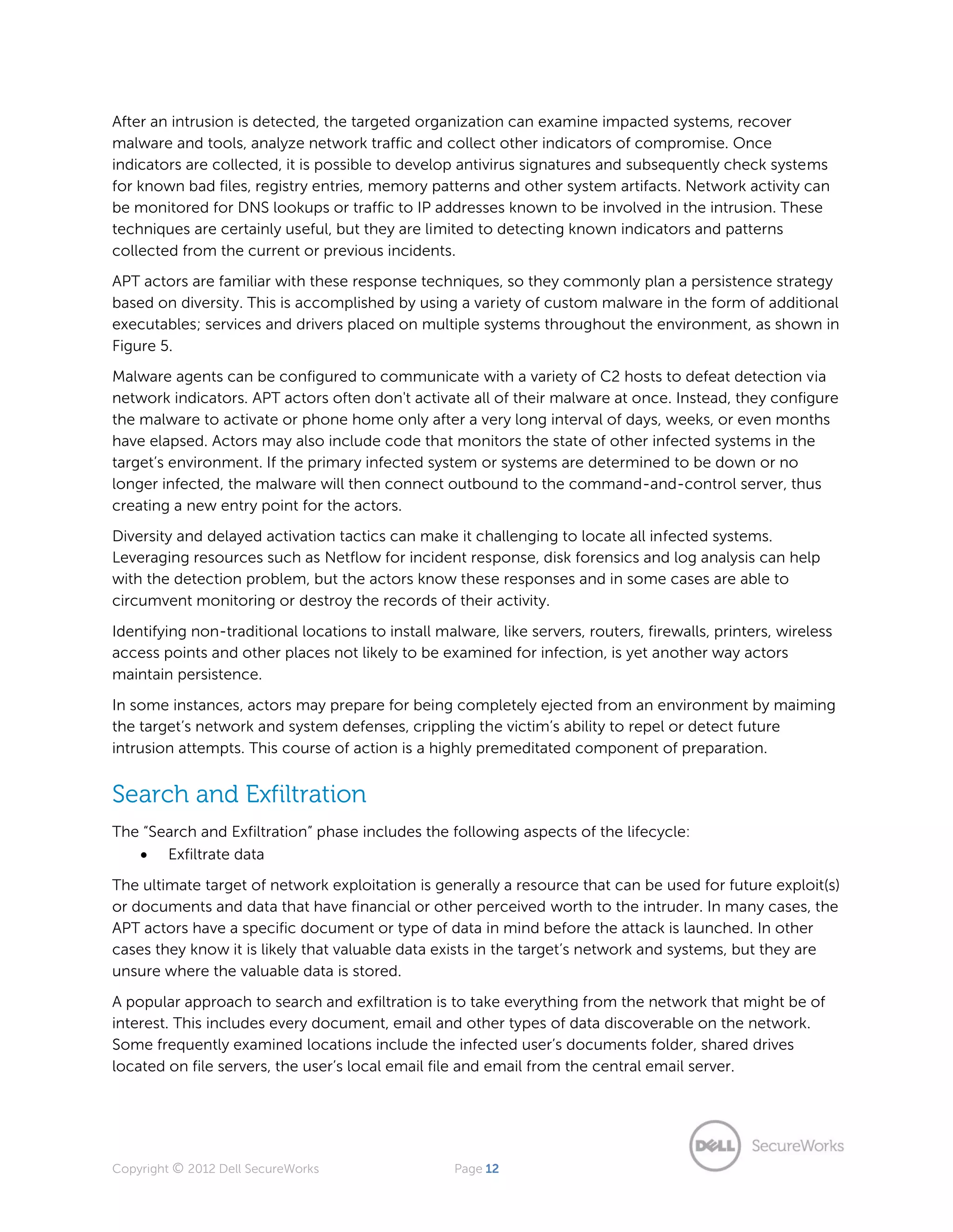 Lifecycle of an advanced persistent threat | PDF