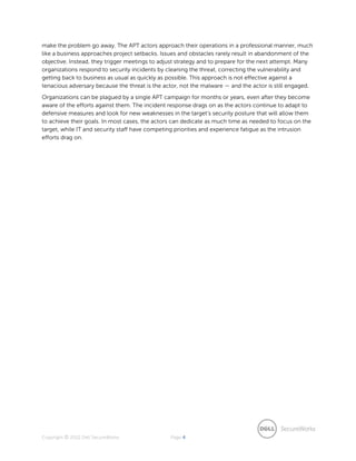 Lifecycle of an advanced persistent threat | PDF | Information and ...