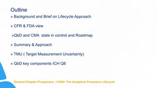 Life cycle of analytical method | PPTX