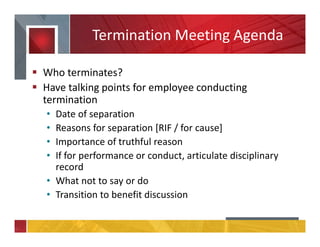 Life Cycle of an Employee Termination | PDF