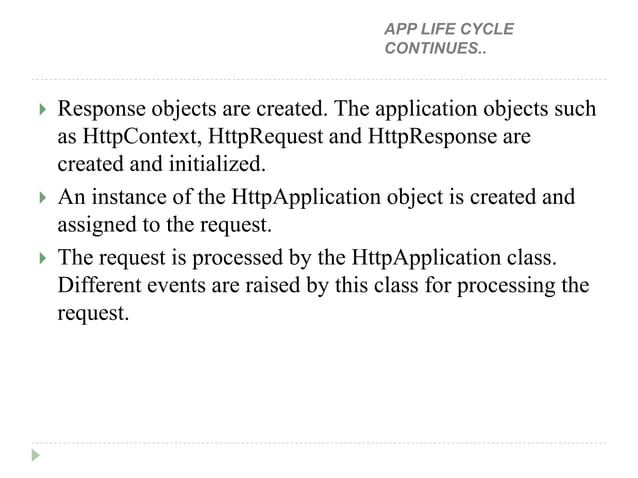 ASP.NET - Life cycle of asp | PPTX | Web Development | Internet