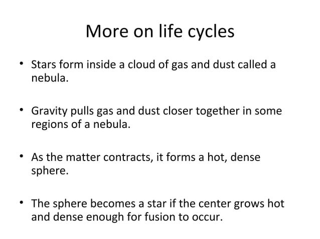 Life Cycle Of A Star | PPT | Space and Astronomy | Science
