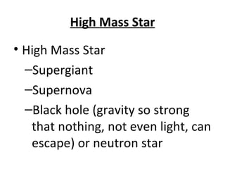 Life Cycle Of A Star | PPT