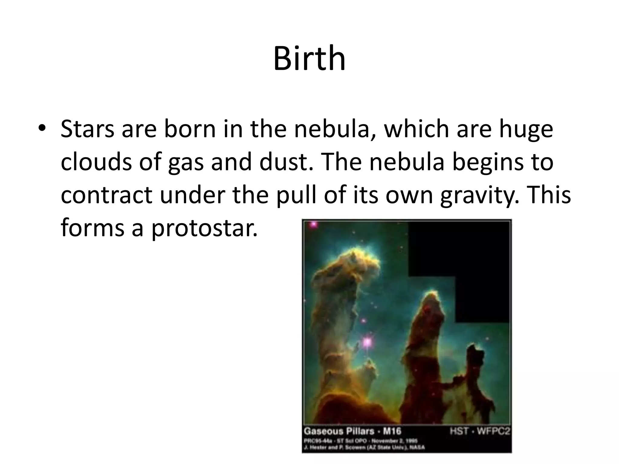 Life cycle of a star | PPTX