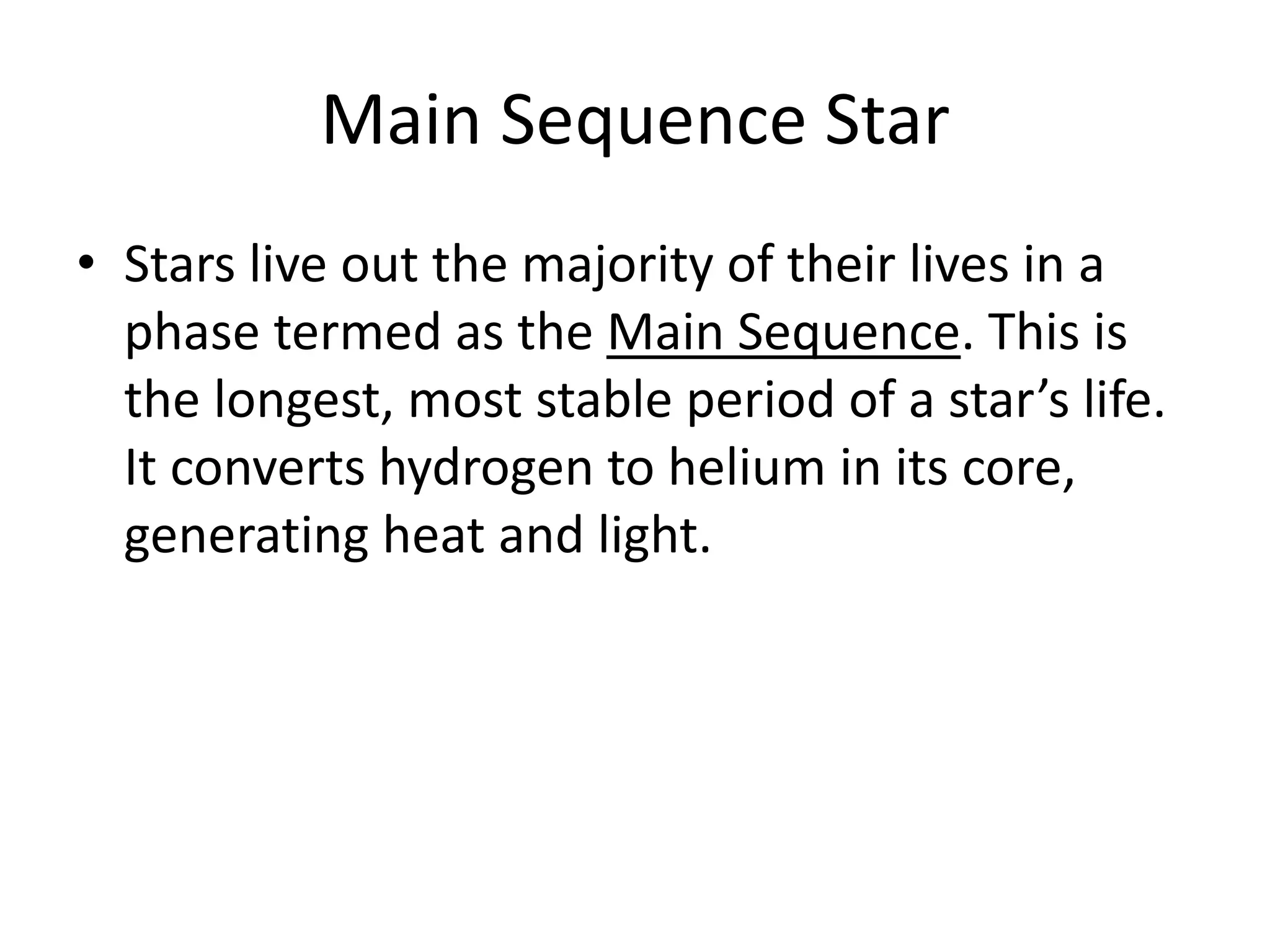 Life cycle of a star | PPTX