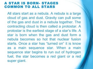 The Life Cycle of a Star PowerPoint | PPT