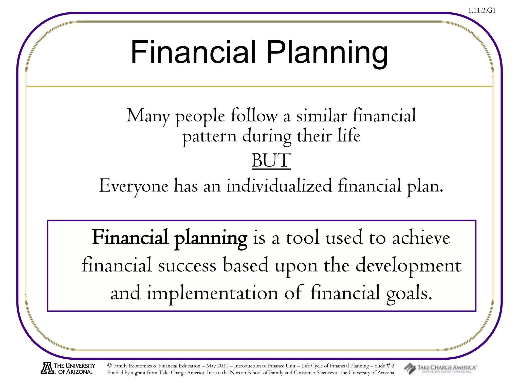 Life cycle of financial planning 1.11.2.g1