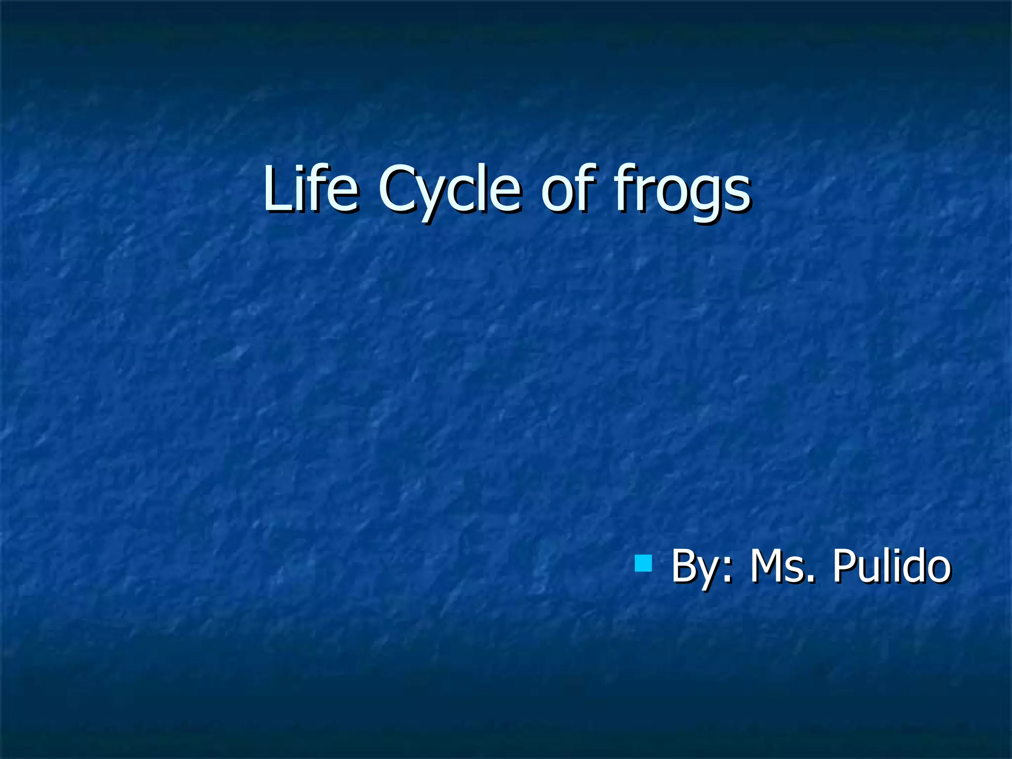 Life Cycle Of Frogs | PPT