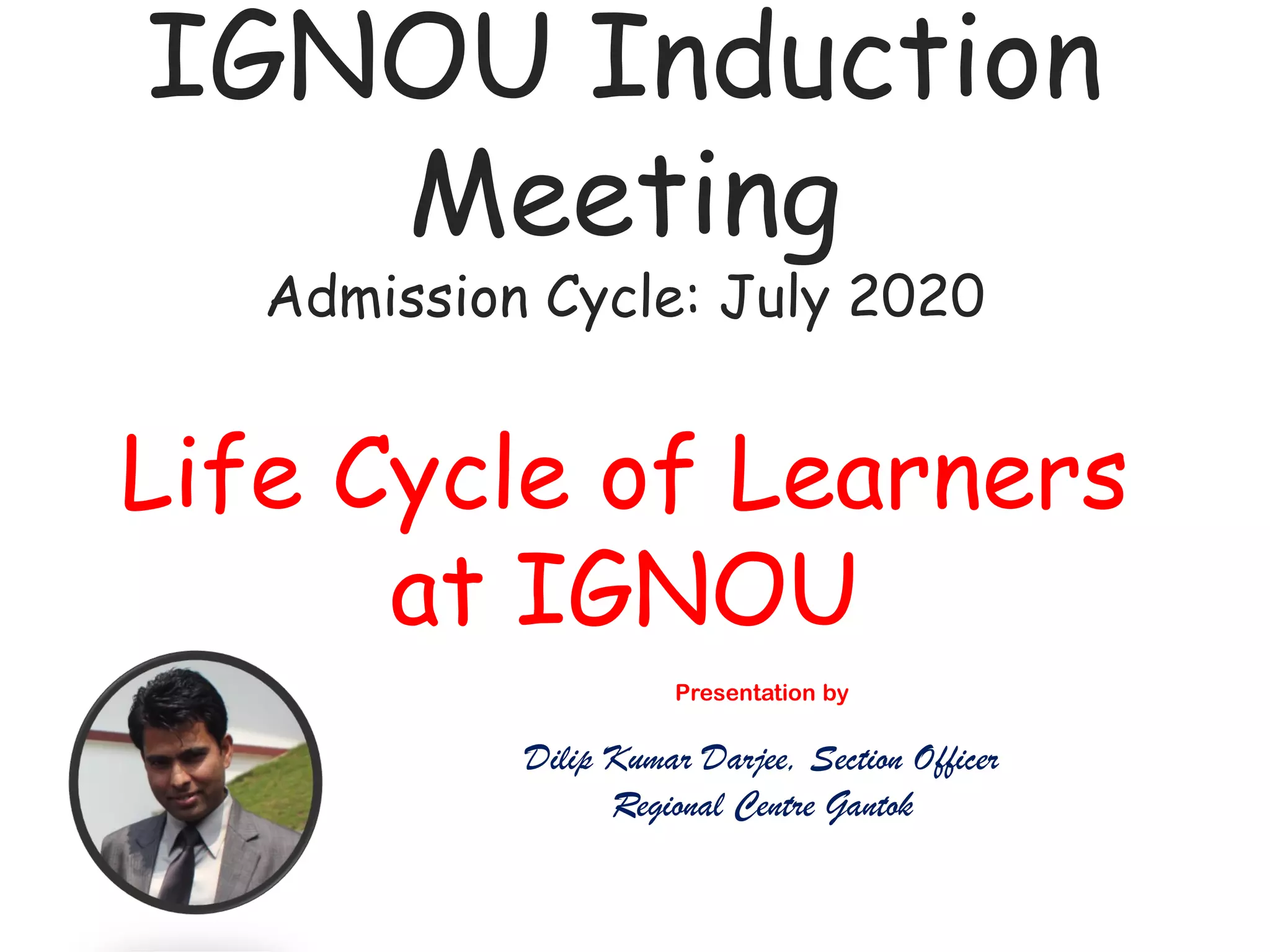 Life cycle of IGNOU Learners | PDF