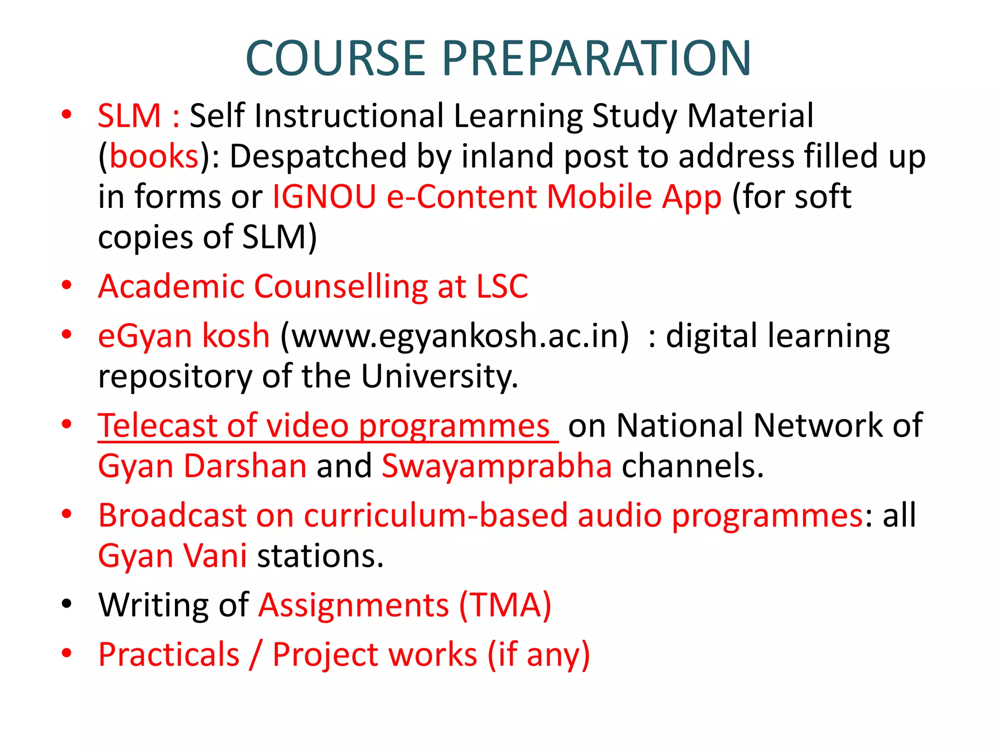 Life cycle of IGNOU Learners | PDF