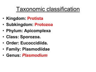 Life cycle of plasmodium | PPTX