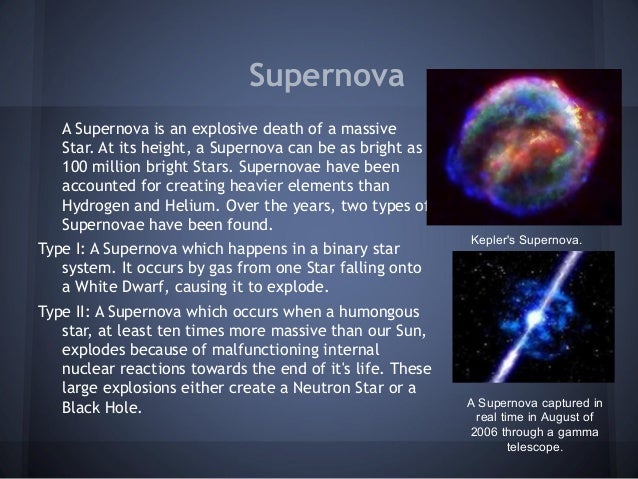 Supernova Life Cycle