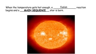 Life Cycle of Stars - Revision | PPTX