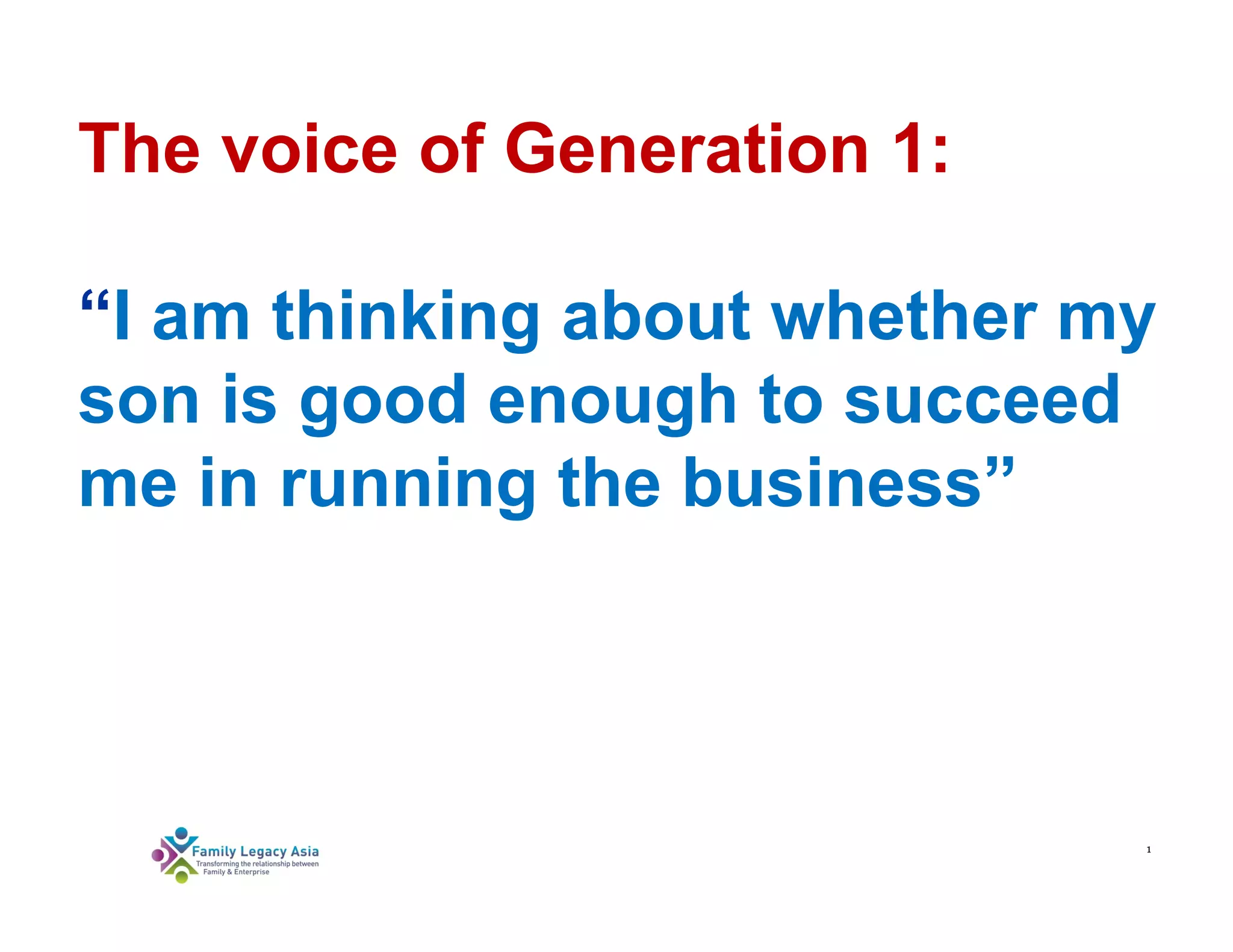Life cycle of the Asian Family Business | PDF