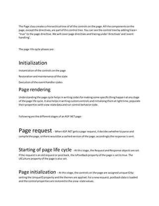 Life cycle of web page | DOCX
