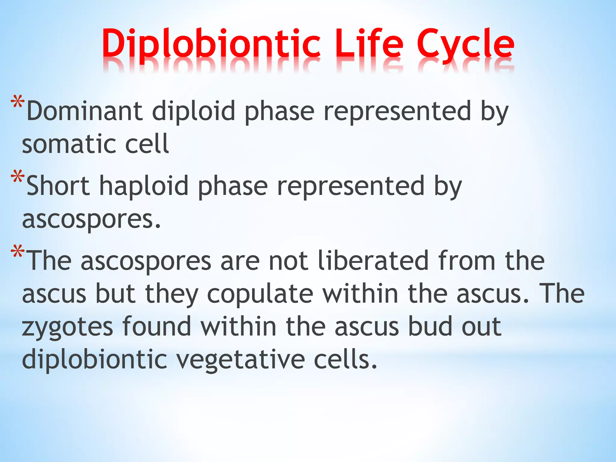 Life cycle of yeast | PPTX
