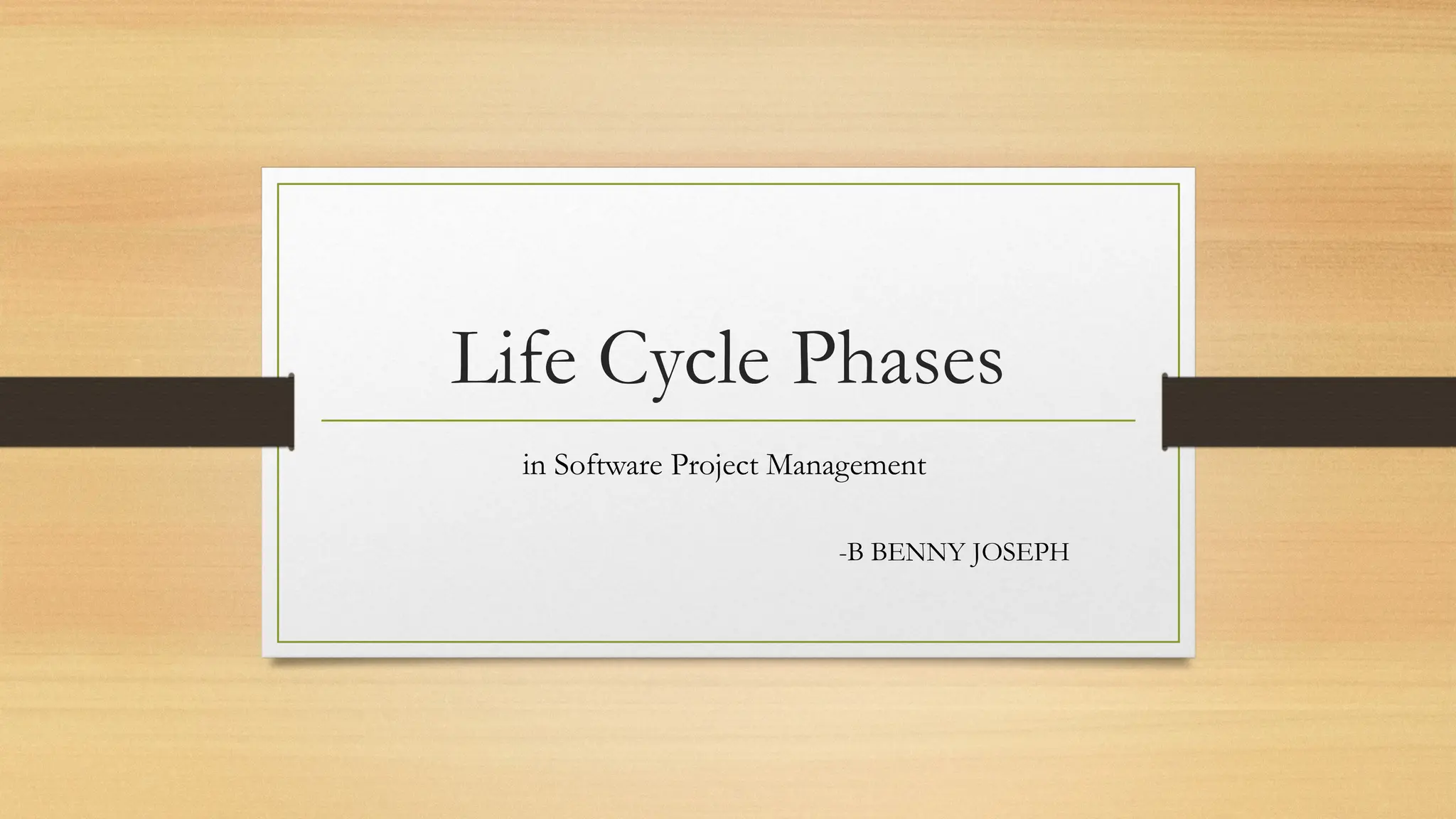 Life Cycle Phases In Software Project Management | PPTX