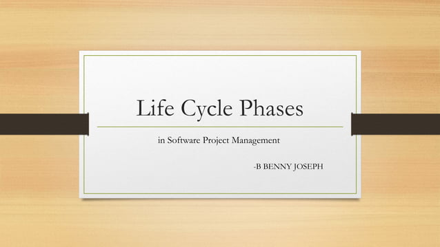 Life Cycle Phases In Software Project Management | PPTX