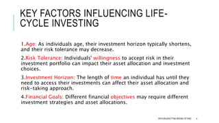 Life Cycle Investment Stages by Dr. Purushottam Arvind Petare .pptx