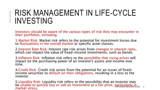 Life Cycle Investment Stages by Dr. Purushottam Arvind Petare .pptx