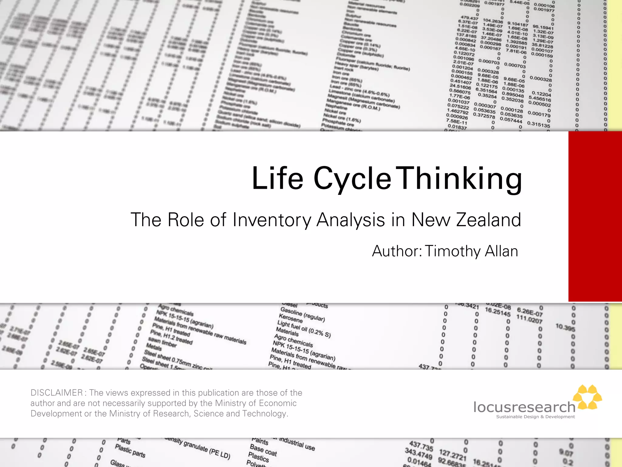 Life Cycle Thinking | PDF