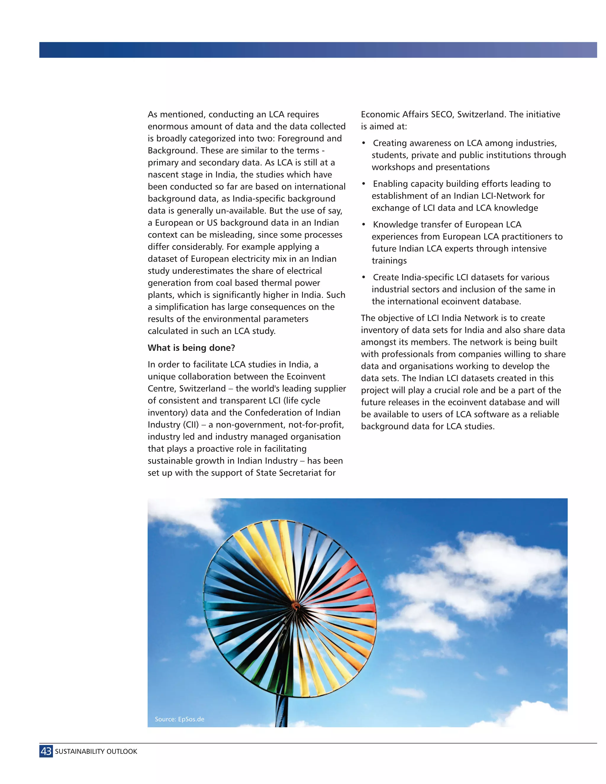 Life Cycle Thinking: A pre requisite for catalyzing resource sustainability in India | PDF