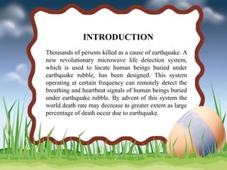 Life detection system | PPTX