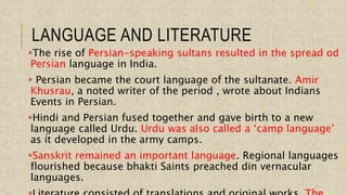 Life during the sultanate period | PPTX