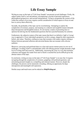 Life Essay Sample.pdf