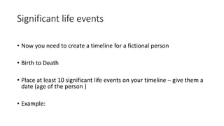 Life events | PPTX