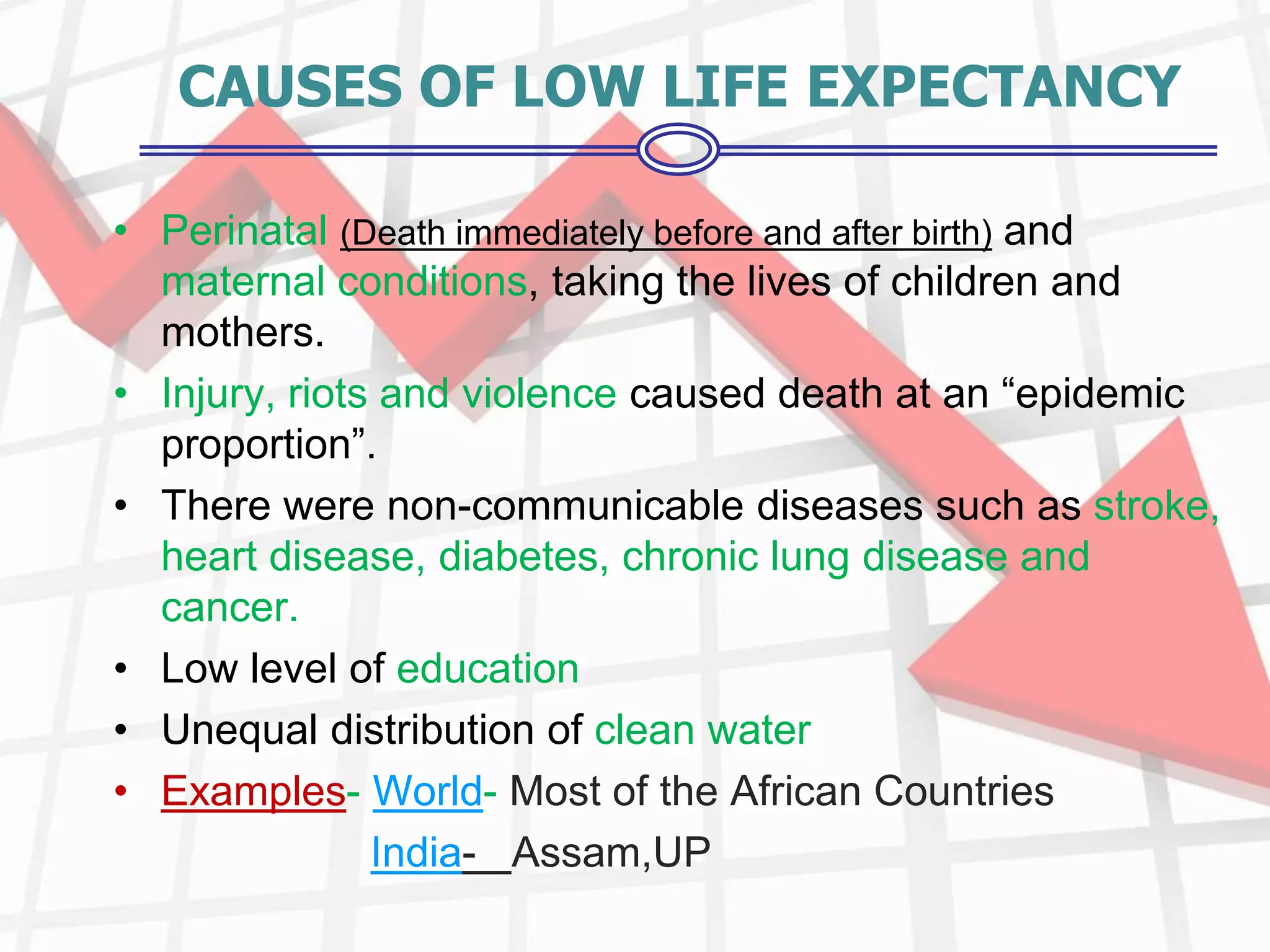 Life expectancy and infant mortality | PPTX