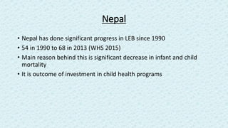 Life expectancy: a comparison | PPTX