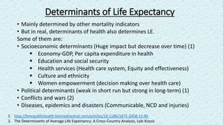 Life expectancy: a comparison | PPTX