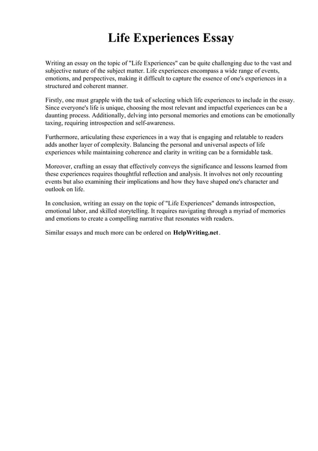 Life Experiences Essay.pdf