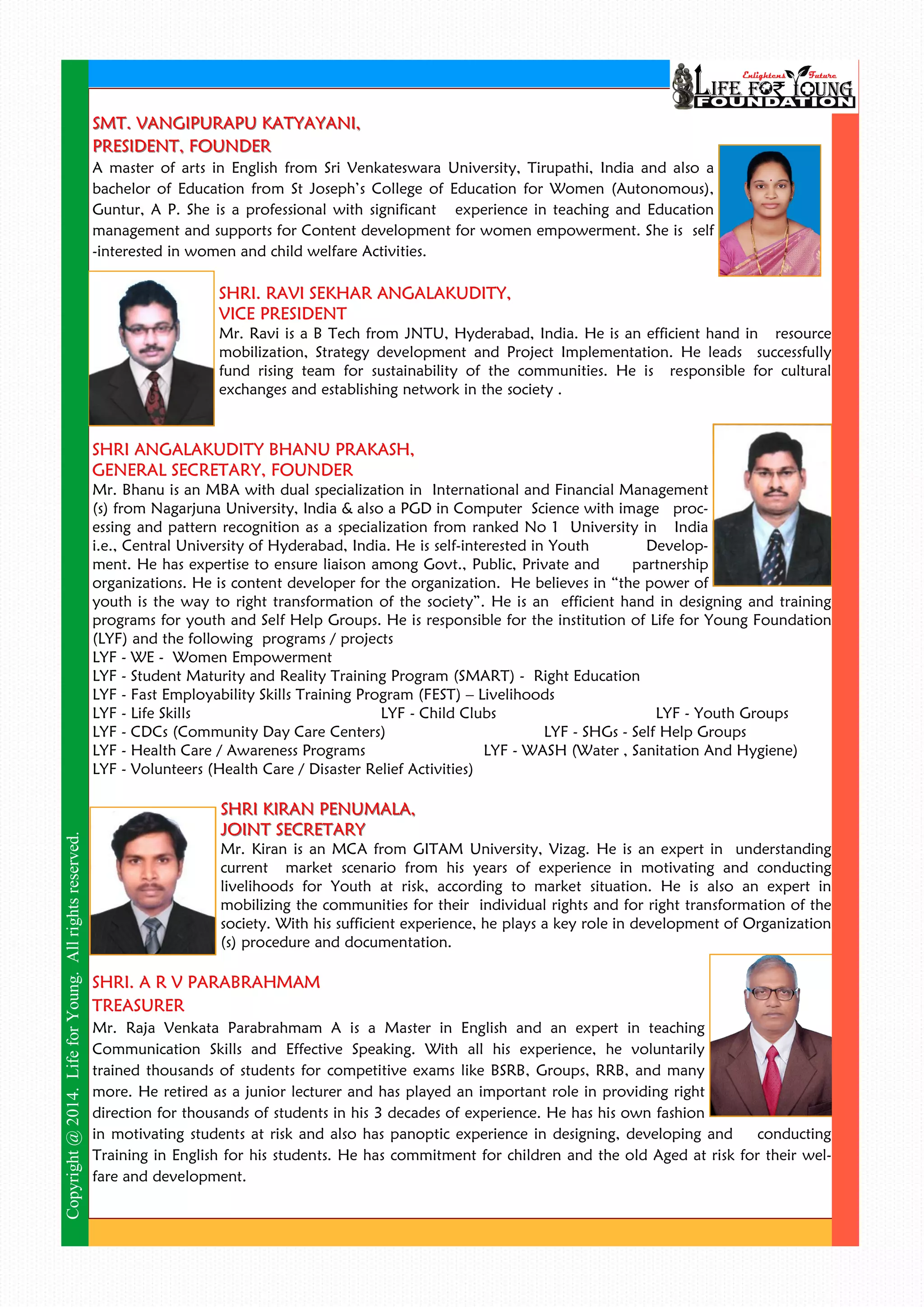 Life for young foundation | PDF