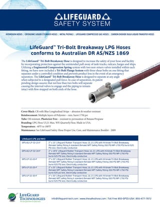 LifeGuard safety hose high pressure and cryogenic hose specification ...