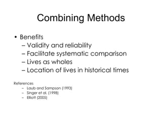 Life History Research Methodology | PPT