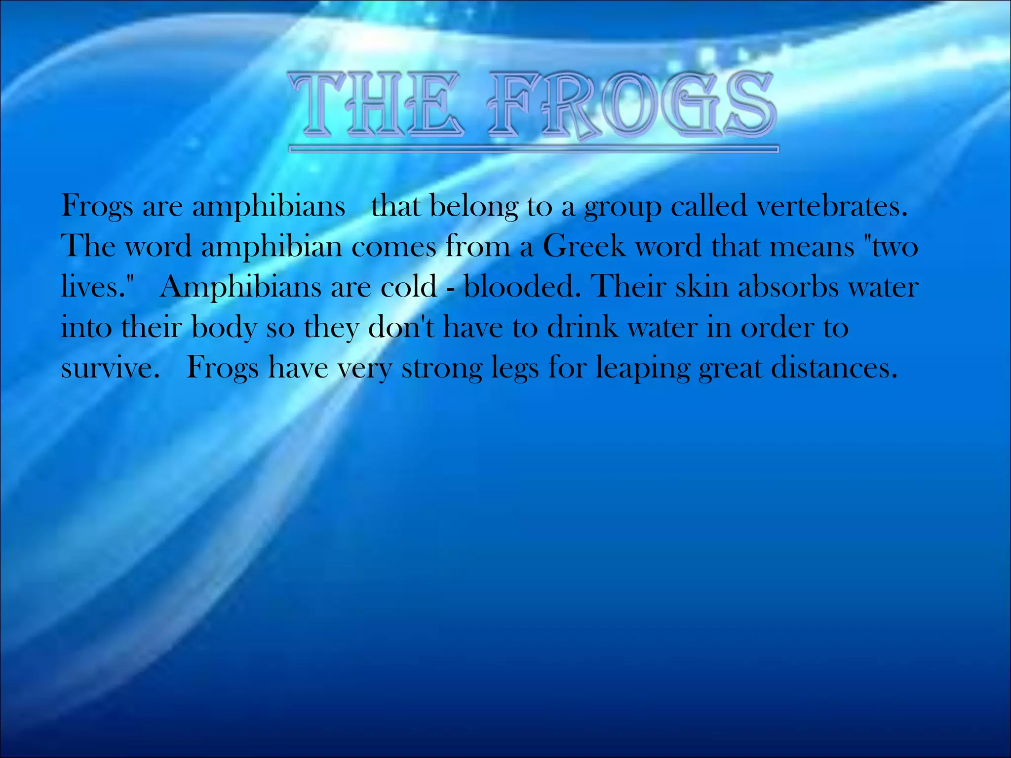 Life history of frog | PPT | Fish and Aquariums | Pets