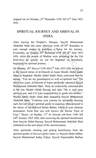 Life History of Sultan-ul-Tarikeen Sultan Mohammad Abdullah Shah | PDF