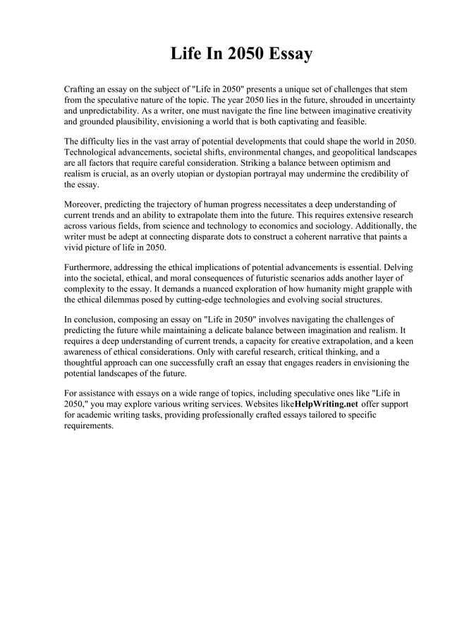 Life In 2050 Essay.pdf